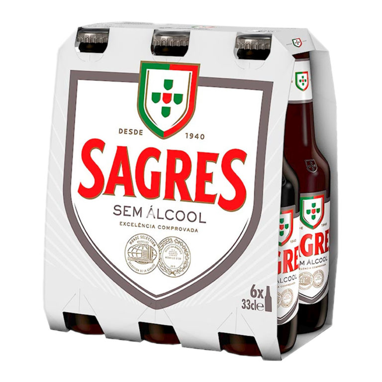 CERVEJA SAGRES ZERO 0.0% 6X33CL - Supermercado Lavrador